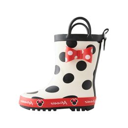 next Gummistiefel 'Minnie Mouse' M&auml;dchen Gr&ouml;&szlig;e 19 rot / schwarz / wei&szlig;