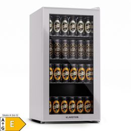 Klarstein Beersafe 74 Slim K&uuml;hlschrank 74 Liter 3 B&ouml;den Panoramaglast&uuml;r Quartz 74 Liter