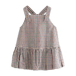 next Dress girl size 68 Beige / Blue / Carmine red