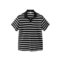 Mango Man Poloshirt 'MARTE' Herren Gr&ouml;&szlig;e L schwarz / wei&szlig;