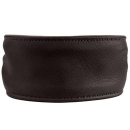 Hunter Ergonomisches Halsband Arvika schwarz/cognac / 40