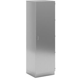 Reinraum-Hochschrank aus Edelstahl, 1 Flügeltür, Breite 600 mm kaiserkraft