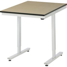 Rau Arbeitstisch, elektrisch höhenverstellbar Serie Adlatus 150, MDF-Platte, Höhe 720 - 1120 mm, BxT 750 x 1000 mm