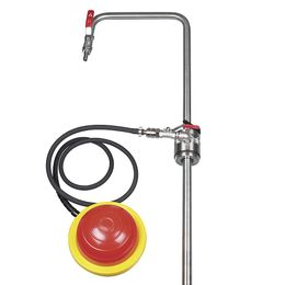 Edelstahl-Lösemittelpumpe, Fußbetrieb, mit Auslaufbogen, 20 l/min kaiserkraft
