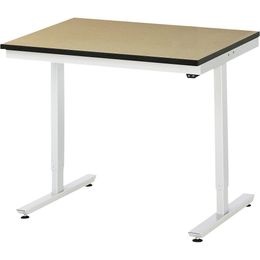Rau Arbeitstisch, elektrisch höhenverstellbar Serie Adlatus 150, MDF-Platte, Höhe 720 - 1120 mm, BxT 1000 x 800 mm