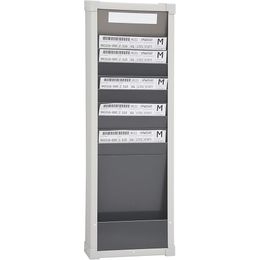 EICHNER Kartensortiertafelsystem, 10 Fächer, Höhe 750 mm, mit 1 Reihe