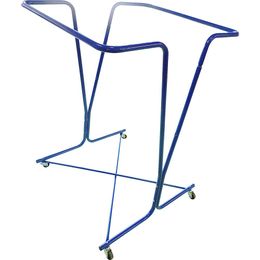 Mottez Müllsackträger mit Rollen, Volumen bis 600 l, blau