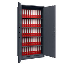 Sicherheitsschrank LIGHT, leichte Bauart, HxBxT 1950 x 950 x 500 mm, graphitgrau kaiserkraft