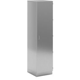 Reinraum-Hochschrank aus Edelstahl, 1 Flügeltür, Breite 500 mm kaiserkraft