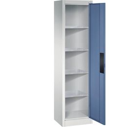 C+P Werkstatt-Schwerlastschrank, Breite 502 mm, Tiefe 400 mm, Tür fernblau