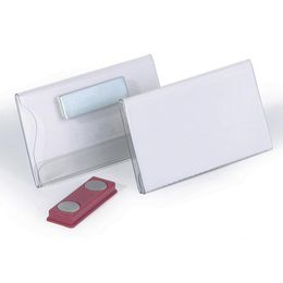 Durable Namensschild mit Magnet aus Hartfolie, HxB 40 x 75 mm, VE 25 Stk