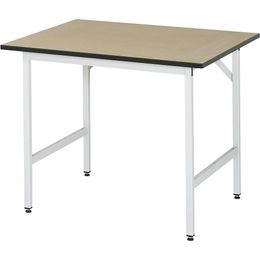 Rau Arbeitstisch, höhenverstellbar, Gestell 30 x 30 mm, MDF-Platte, BxT 1000 x 800 mm, lichtgRau