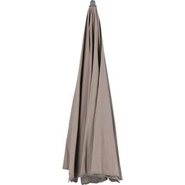 Sonnenschirm, rundes Design, Ø 2000 mm, Gestell anthrazit, taupe kaiserkraft