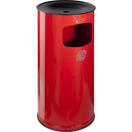 Var Sicherheits-Kombiascher, Stahlblech, Volumen 44 l, HxØ 710 x 355 mm, feuerrot