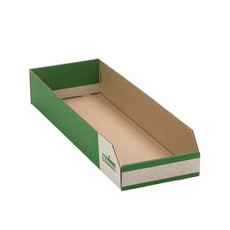 Karton-Regalkasten, einlagig und faltbar, VE 50 Stk, LxBxH 600 x 200 x 100 mm kaiserkraft