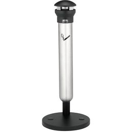 Rubbermaid Moderner Edelstahl-Standascher, Volumen 4,9 l, silber / schwarz
