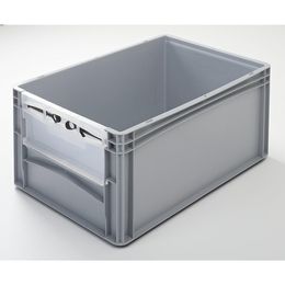 Euronorm-Behälter, LxB 600 x 400 mm, mit Frontklappe, Höhe 270 mm kaiserkraft