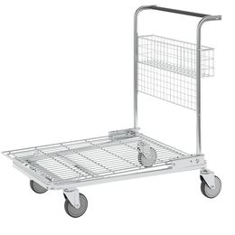 Kongamek C+C Transportwagen, Tragfähigkeit 200 kg, mit Korb, mit Maschenboden