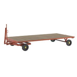 Schlepperanhänger, 2-Rad-Drehschemel-Lenkung, Tragfähigkeit 3 t, Ladefläche 4,0 x 2,0 m, Vollgummireifen kaiserkraft