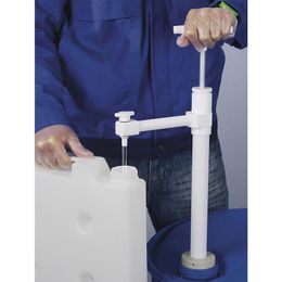PTFE Fass-Handpumpe, mit Auslaufbogen, Eintauchtiefe 950 mm, 400 ml/Hub kaiserkraft