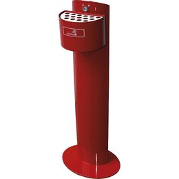 Stand-Halbrundascher, Volumen 2 l, rot, Ständer rund kaiserkraft