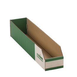 Karton-Regalkasten, einlagig und faltbar, VE 50 Stk, LxBxH 500 x 100 x 100 mm kaiserkraft