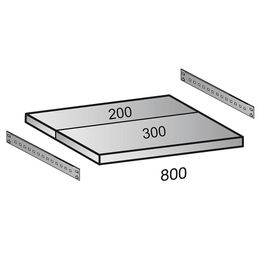 Fachboden für CLEANA-Steckregal, Bodenbreite 800 mm, Tiefe 500 mm kaiserkraft