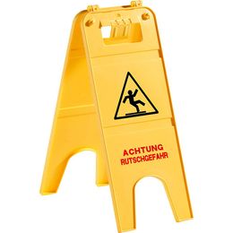 Aufsteller Warnschild Rutschgefahr, Höhe 570 mm, VE 2 Stk, gelb kaiserkraft