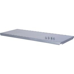 STEMO Fachboden für Regal mit farbigen Regalkästen, verzinkt, Breite x Tiefe 1000 x 400 mm