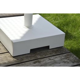 Schirmständer mit Rolle, HxBxT 100 x 400 x 400 mm, für Stock-Ø 21 - 54 mm, weiß kaiserkraft