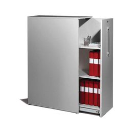 Hoch-Auszugschrank Seattle, HxBxT 1250 x 400 x 800 mm, rechts, lichtgrau kaiserkraft