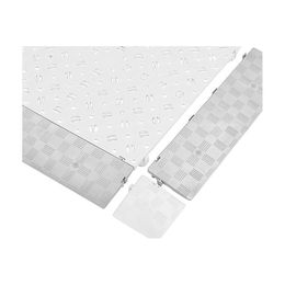 Randleiste, VE 4 Stk, LxBxH 500 x 120 x 25 mm, lichtgrau kaiserkraft