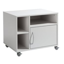 eurokraft pro Unterschrank, mobil, HxBxT 595 x 700 x 570 mm, lichtgrau RAL 7035