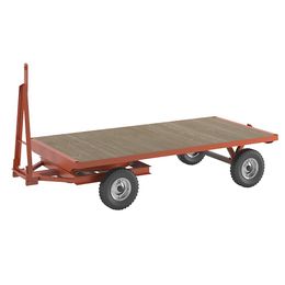 Schlepperanhänger, 2-Rad-Drehschemel-Lenkung, Tragfähigkeit 2 t, Ladefläche 2,5 x 1,25 m, Luftreifen kaiserkraft