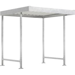 WSM Materialüberdachung Leipzig, Grundeinheit, B 2250 mm, einseitig, HxT 2360 x 2200 mm