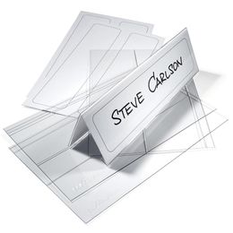 Durable Tischnamensschild aus PET, HxB 61/122 x 210 mm, VE 30 Stk
