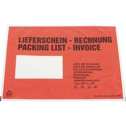 ratioform Recycling-Dokumententaschen, Aufdruck Lieferschein - Rechnung, VE 1000 Stk, LxB 240 x 185 mm
