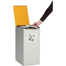 Var Wertstoffsammler aus Kunststoff, Einzelbehälter mit 40 l Volumen, gelb