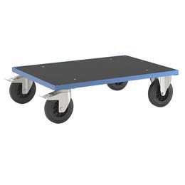 Kongamek Plattformwagen KM33, Grundmodell, LxB 1000 x 700 mm, 2 Lenkrollen mit Stopp, 2 Bockrollen