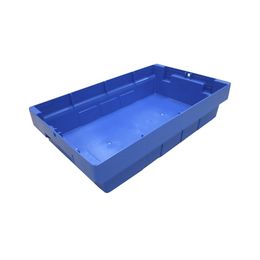 Transportbehälter, Länge 490 mm, VE 4 Stk, Höhe 110 mm, blau kaiserkraft