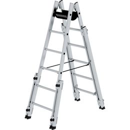 MUNK Alu-Sprossen-Stehleiter, treppengängig, 2 x 6 Sprossen