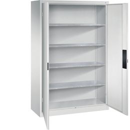 C+P Werkstatt-Schwerlastschrank, Breite 1200 mm, Tiefe 500 mm, Tür lichtgrau