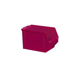Sichtlagerkasten aus Polystyrol, Länge 230 mm, BxH 146 x 150 mm, VE 40 Stk, rot kaiserkraft