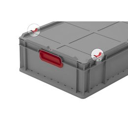 Schiebeverschluss-Set, 4 Verschlüsse, rot kaiserkraft