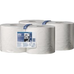 Tork Mehrzweck-Papierwischtücher, Hybrid-Qualität, 2-lagig, weiß, VE 4 Rollen, 1500 Blatt/Rolle