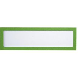eurokraft basic Magnetische Infotasche, für Überschriften, DIN A4 hoch / DIN A5 quer, 225 x 60 mm, Rahmen grün, VE 10 Stk