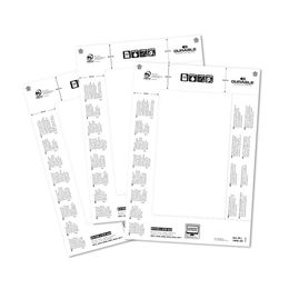 Durable Ersatzkarten für Tischschild, für HxB 61/122 x 210 mm, VE 100 Stk