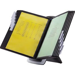 Durable Tischständer-Set SHERPA STYLE, 10 Klarsichttafeln DIN A4, inkl. Aufsteckreiter