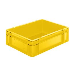 Euro-Format-Stapelbehälter, Wände und Boden geschlossen, LxBxH 400 x 300 x 120 mm, gelb, VE 5 Stk kaiserkraft