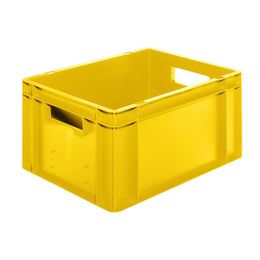 Euro-Format-Stapelbehälter, Wände und Boden geschlossen, LxBxH 400 x 300 x 210 mm, gelb, VE 5 Stk kaiserkraft